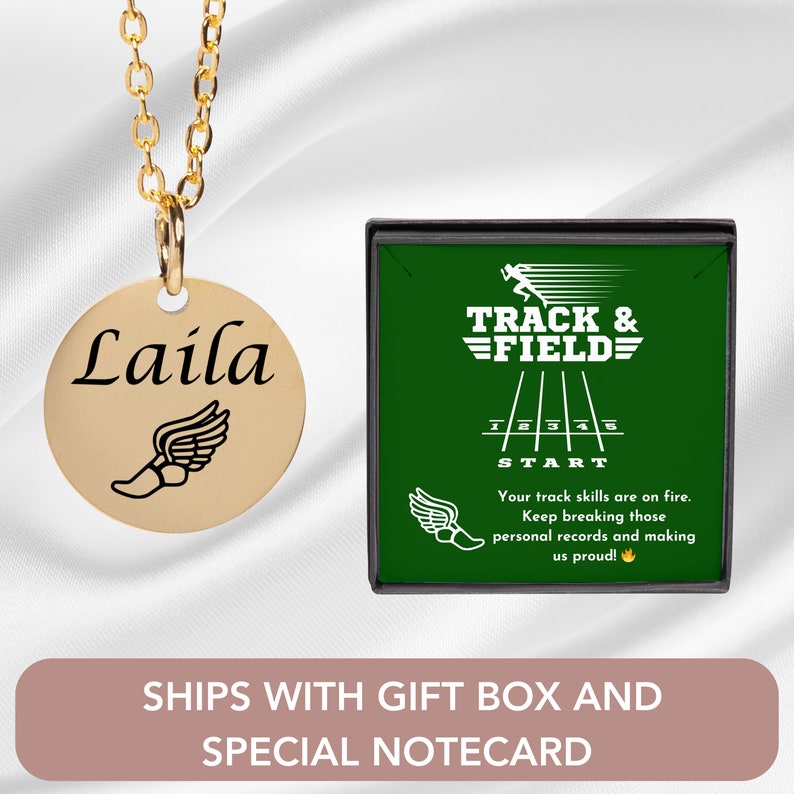 Track and Field Jewelry Runner Necklace Gift for Runner Track Jewelry ...