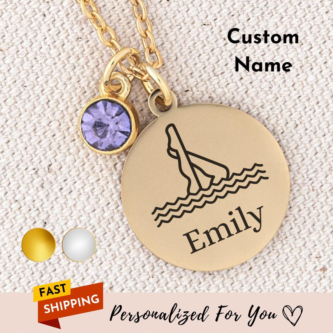 Synchronized Swimming Gift Personalized Synchronized Swimming Necklace ...