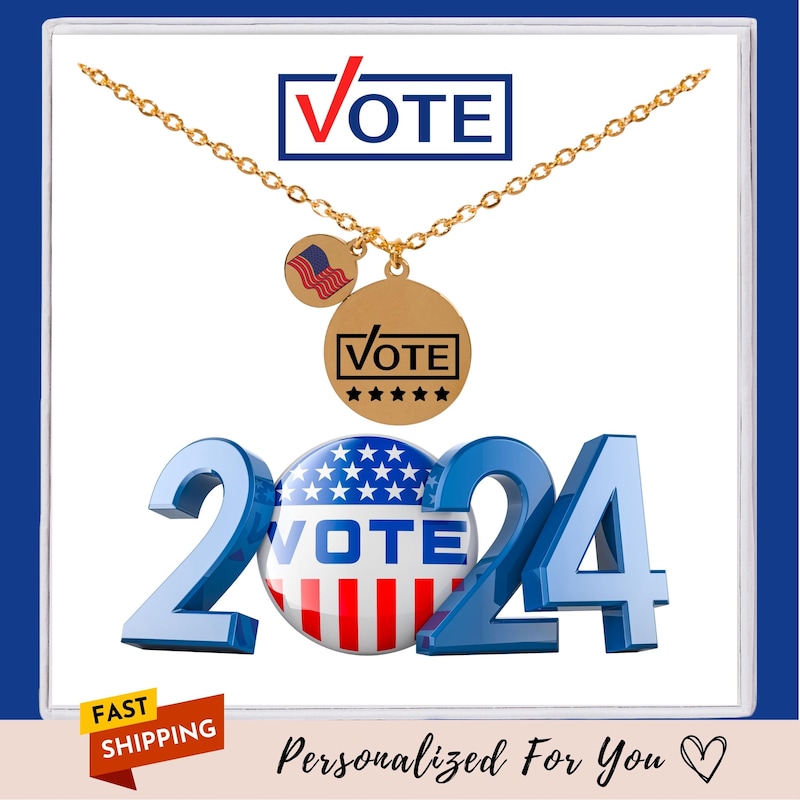 Vote Jewelry - Etsy