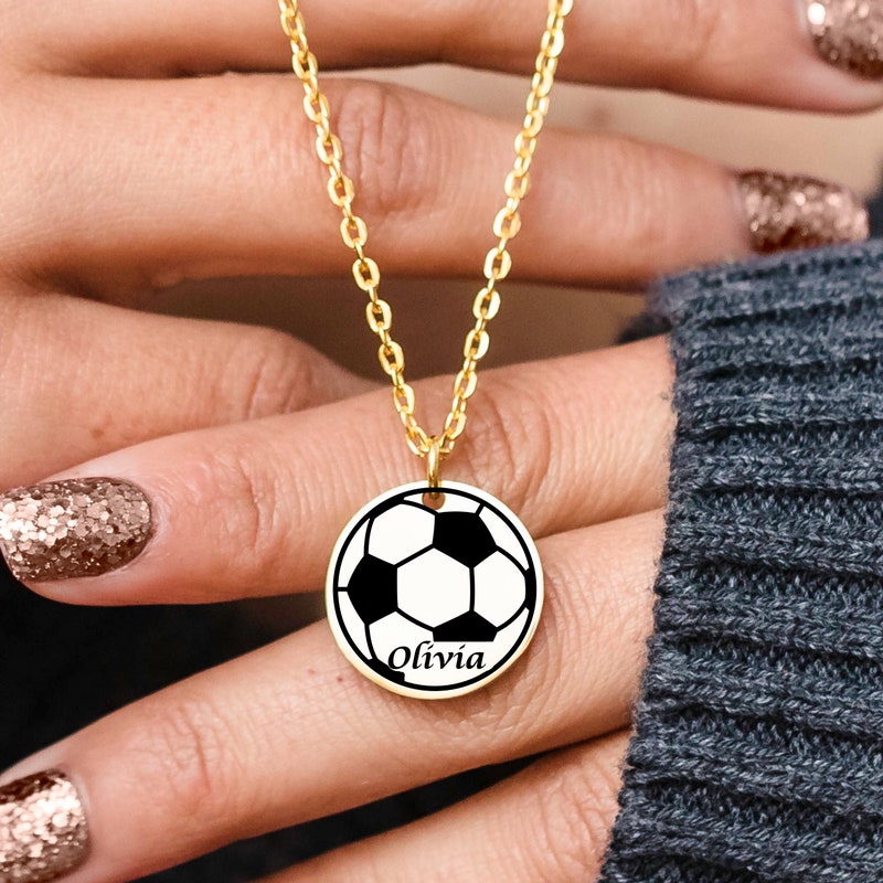 Soccer Necklace - Etsy