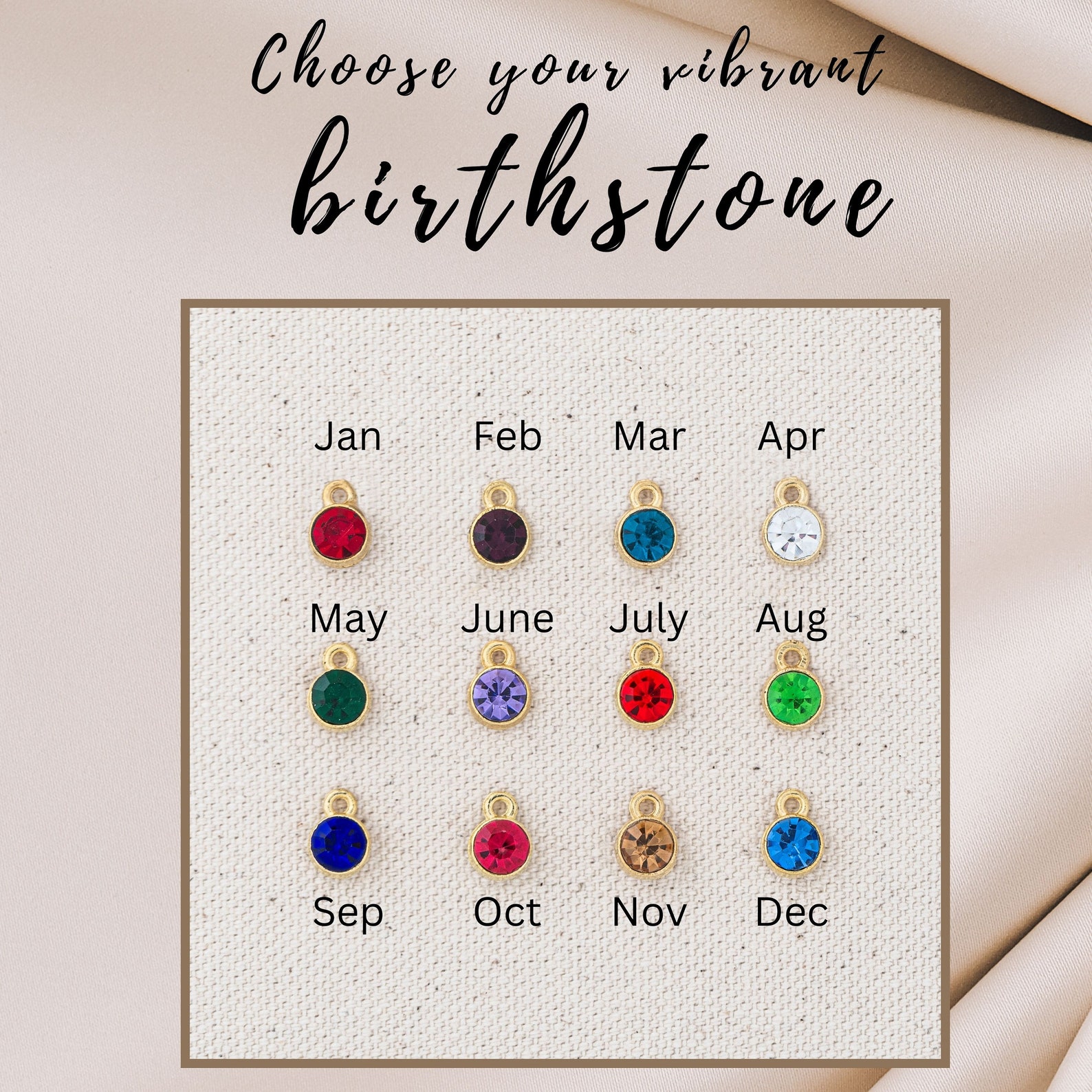 November Birth Flower Necklace Birth Month Necklace Personalized ...