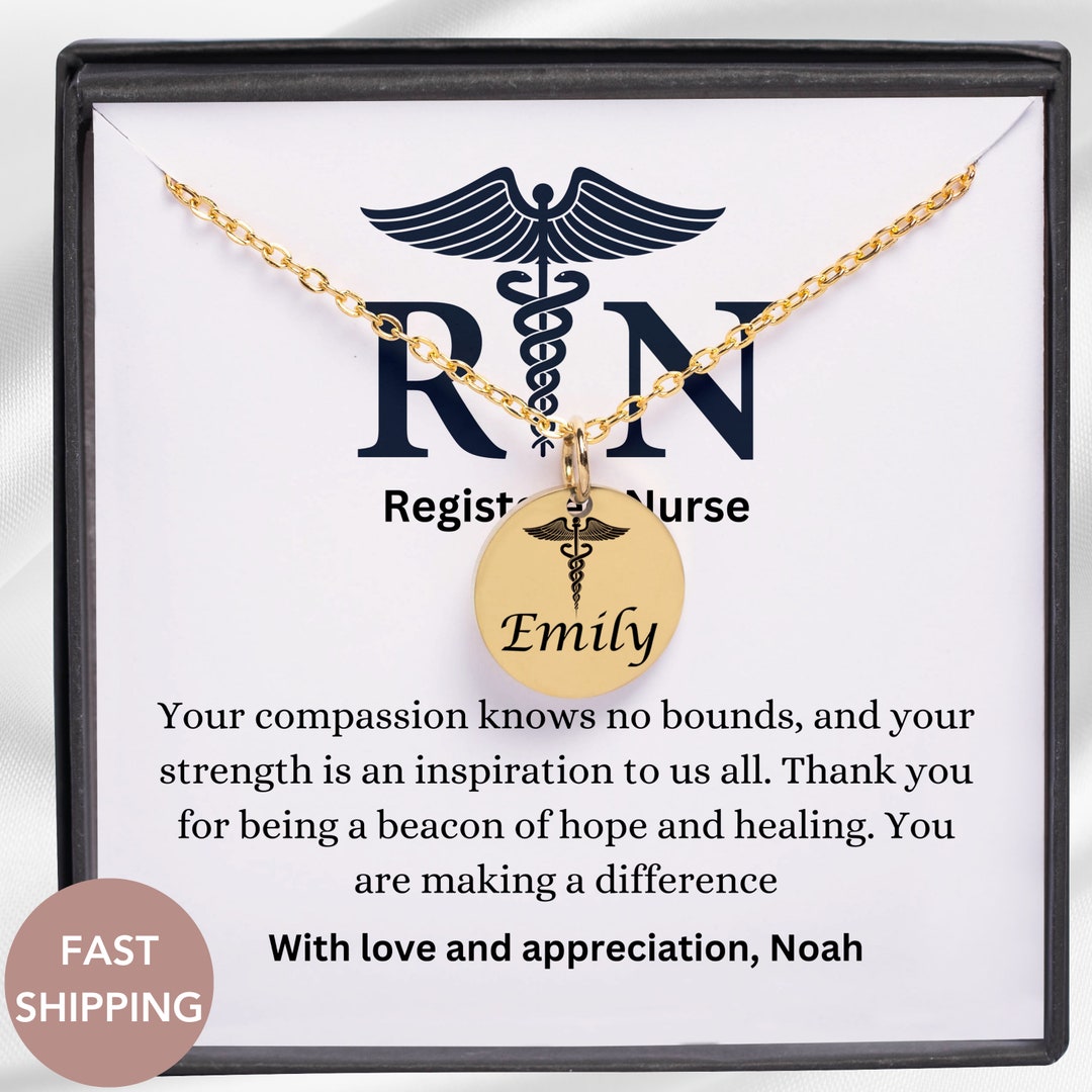 Personalized Registered Nurse Necklace RN Nurse Gift Nurse Necklace ...