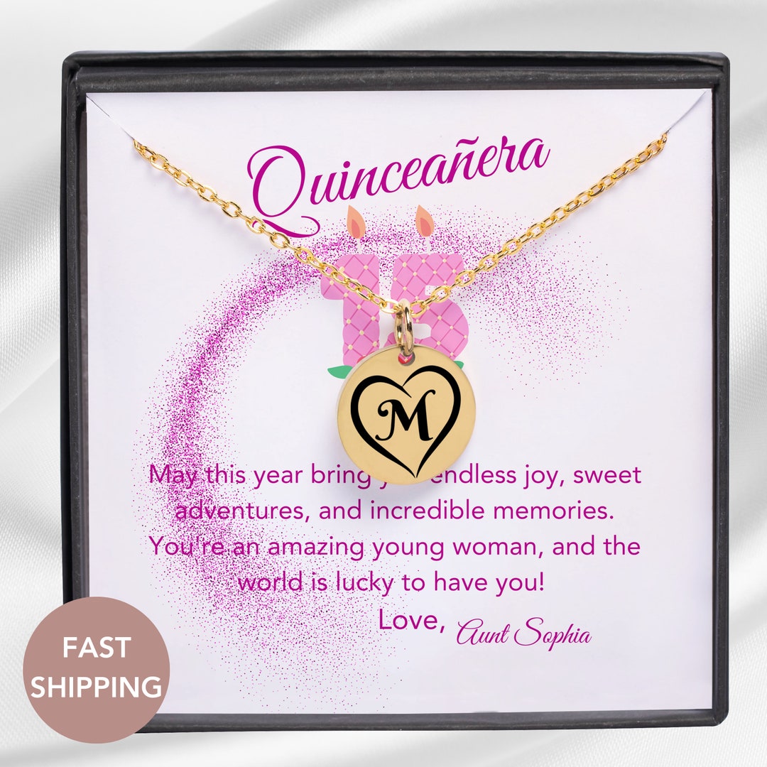 15th Birthday Gift for Her, Custom Gifts for Girls, Quinceañera Jewelry ...