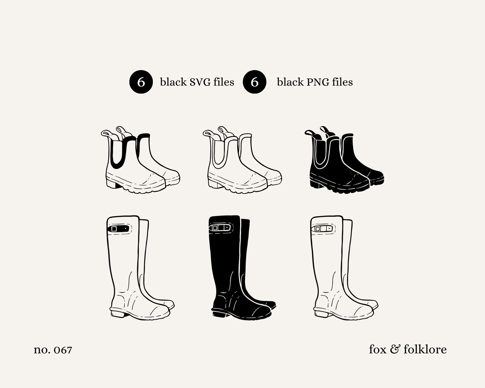 Hand Drawn Rain Boots SVG & PNG - Spring Garden Art - Gardening Theme ...