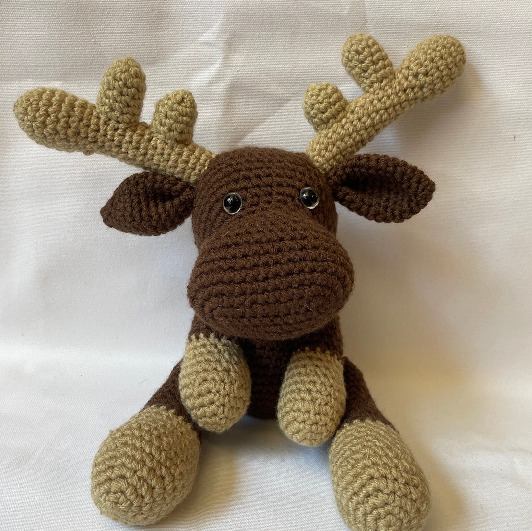 Handmade Crochet Moose, Stuffed Moose - Etsy