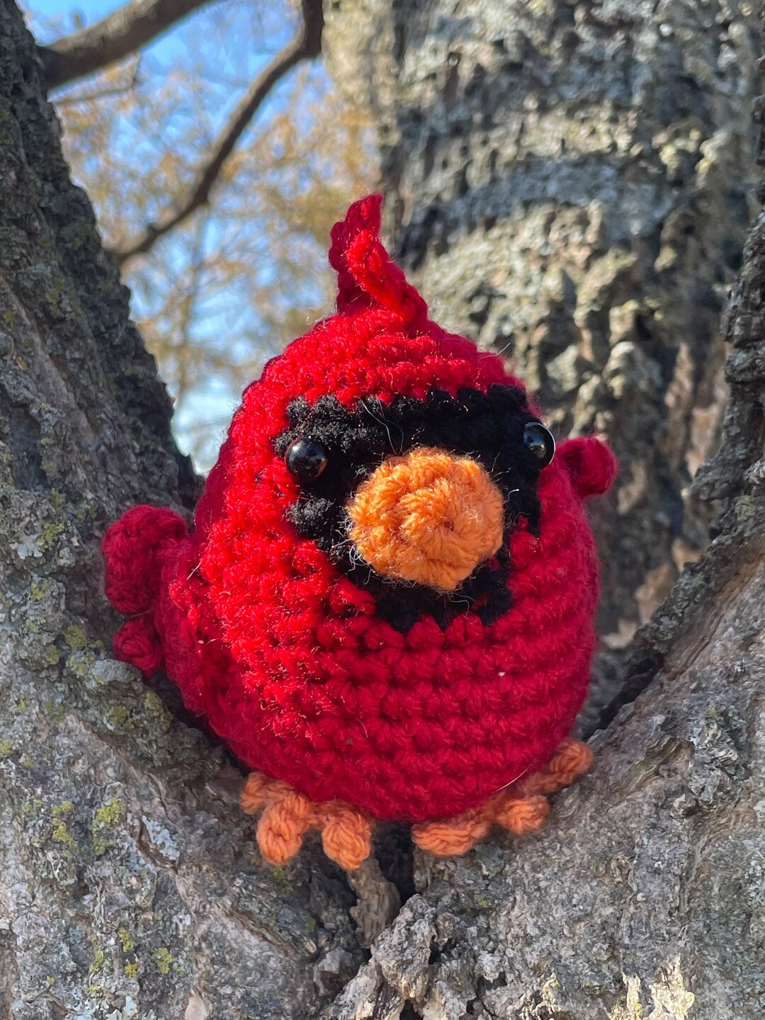Handmade Crochet Cardinal: Memorial Sympathy Gift - Etsy