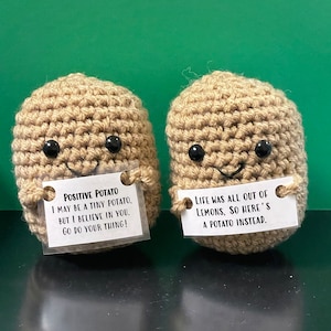 Crochet Positive Potato: Emotional Support Gift - Etsy