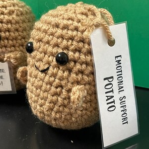 Crochet Positive Potato: Emotional Support Gift - Etsy