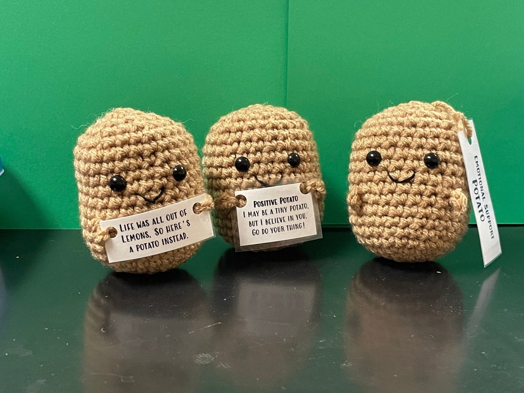 Crochet Positive Potato: Emotional Support Gift - Etsy