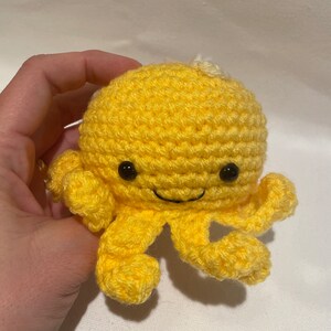 Emotional Support Octopus, Encouragement Gift, Handmade Crochet Octopus ...
