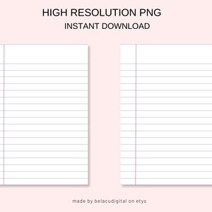 Notebook Paper Png, Lined Writing Paper, Goodnotes, Digital Notebook ...