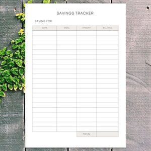 Saving Tracker Printable Money Saving Envelopes Weekly Savings ...