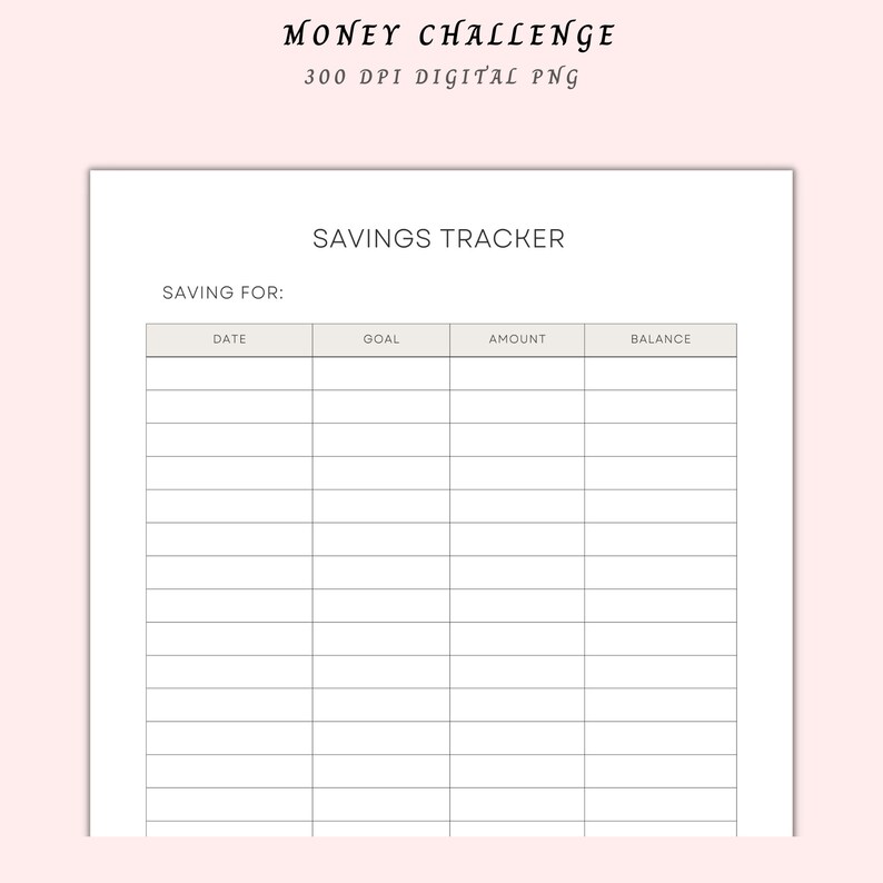 Saving Tracker Printable Money Saving Envelopes Weekly Savings ...