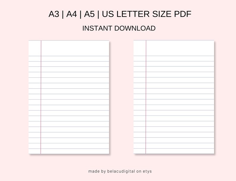 Notebook Paper Png, Lined Writing Paper, Goodnotes, Digital Notebook ...