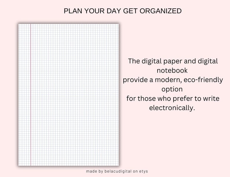 Printable and Digital Grid Paper, Graph Notebook Paper, Composition ...
