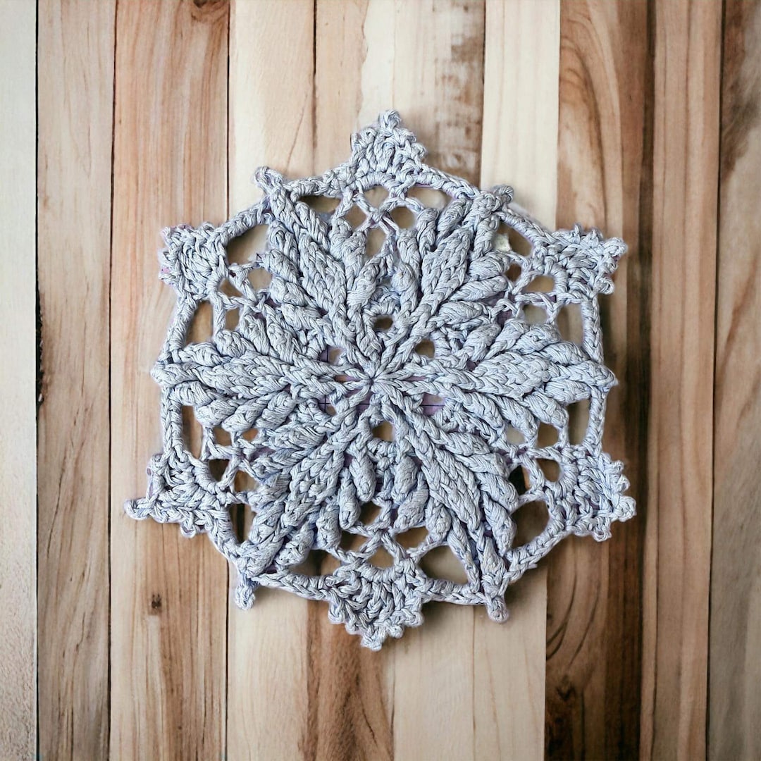 Snowflake Doily Wall Decoration Holiday Decor - Etsy