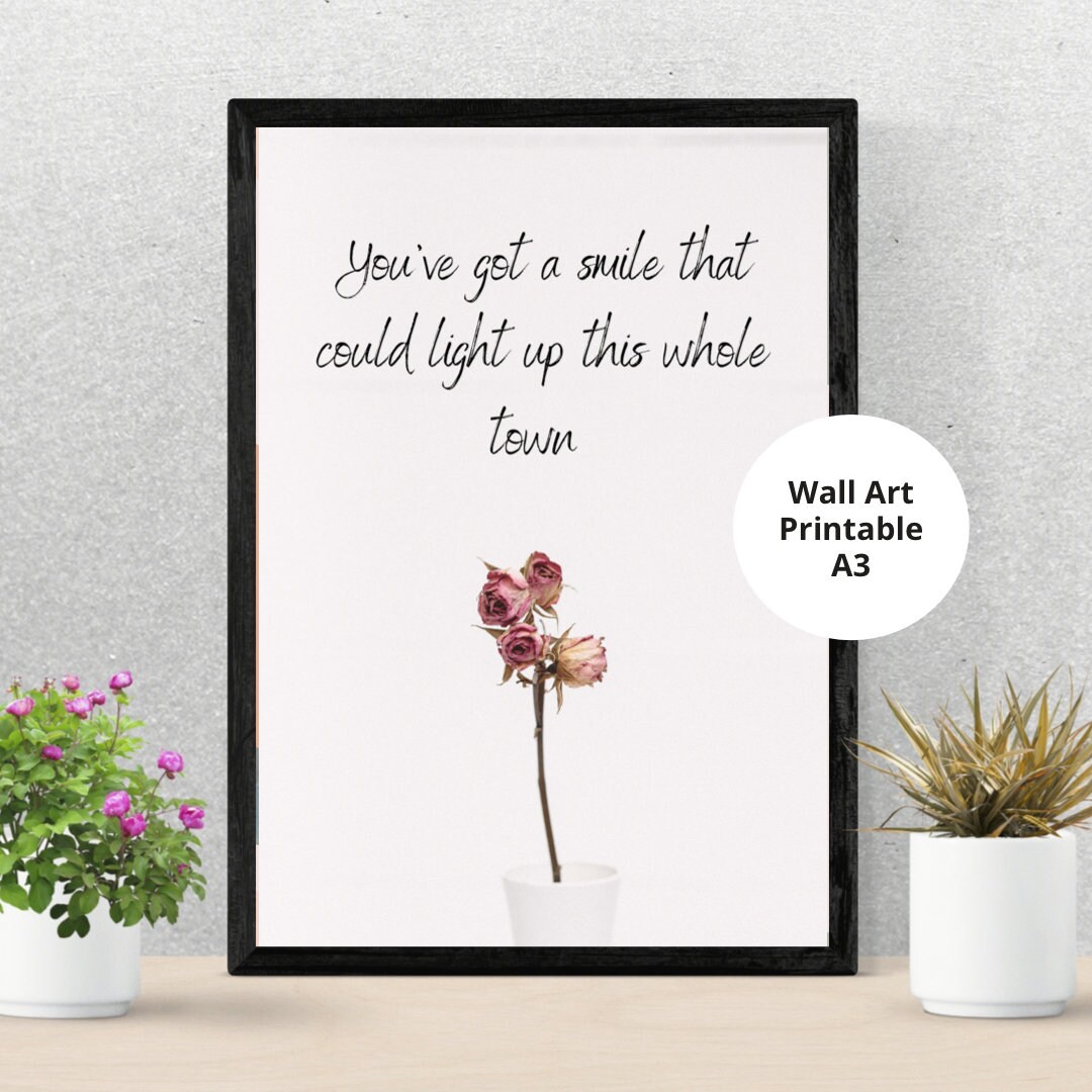 Wall Art Taylor Swift Quote Printable Digital Download - Etsy