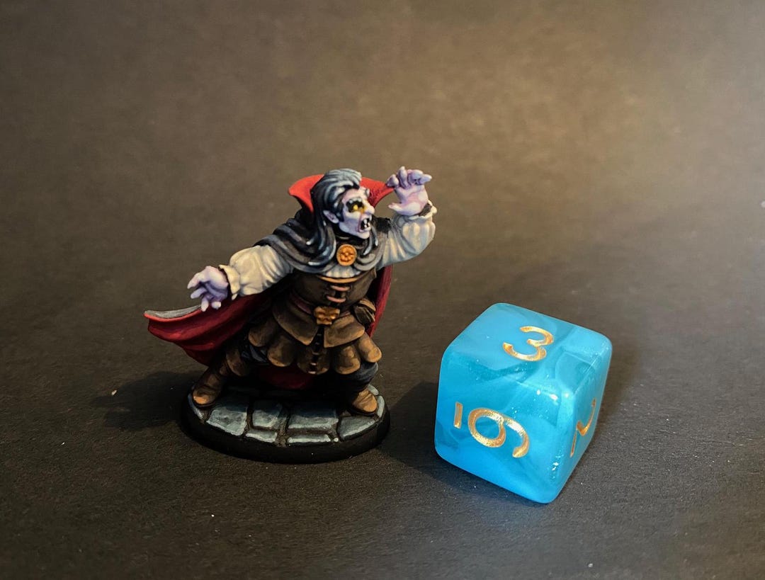Male Vampire Count / Dracula / Strahd - Handpainted D&D Miniature ...