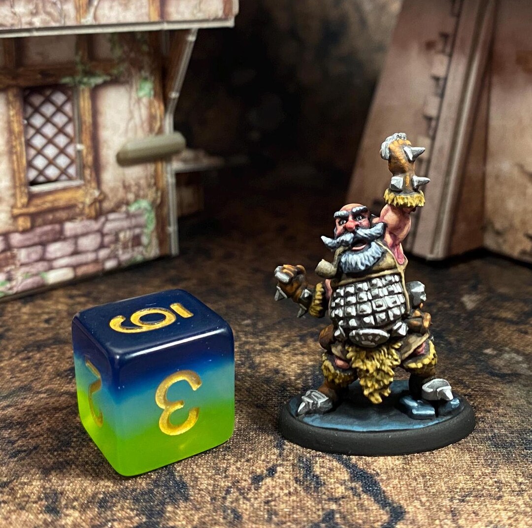 Male Dwarf Fighter / Brawler / Monk - Handpainted D&D Miniature ...
