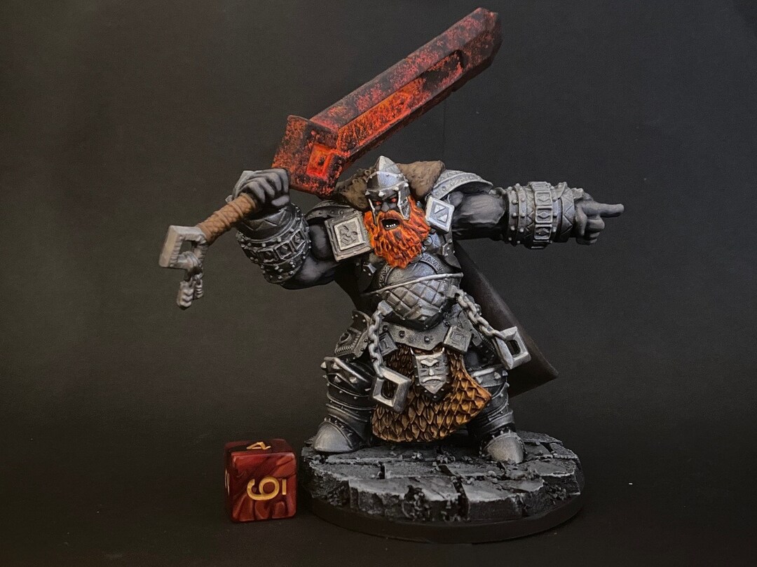 Male Fire Giant / Fire Giant Fighter / Warrior Handpainted D&D ...