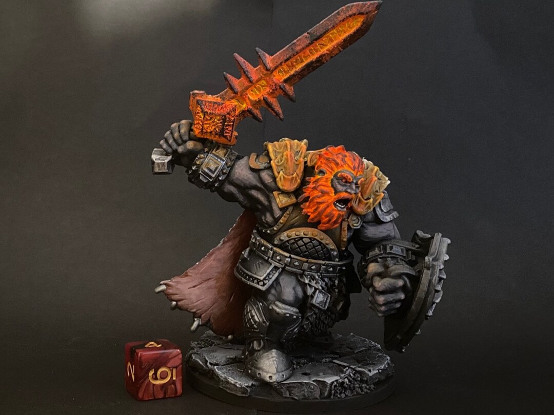 Male Fire Giant / Fire Giant Dreadnought / Fighter Handpainted D&D ...