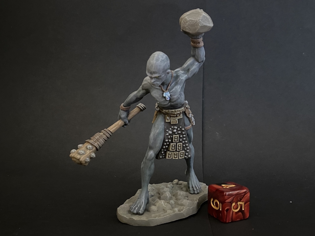 Male Stone Giant / Stone Giant Warrior Handpainted D&D Miniature ...