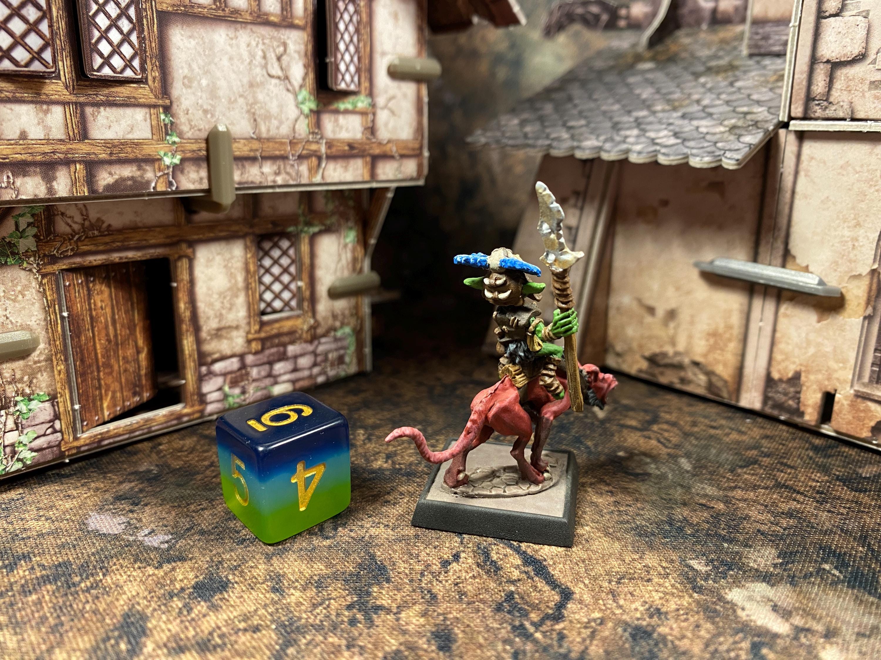 Goblin Cavalier / Dog-rider / Mounted - - Handpainted D&D Miniature ...