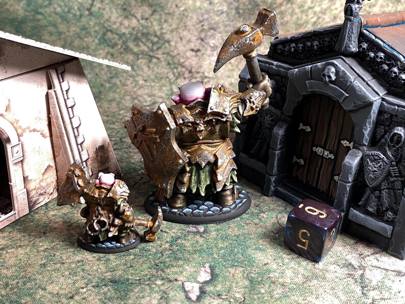Duergar / Dark Dwarf Warrior - Medium and Enlarged - Handpainted D&D ...