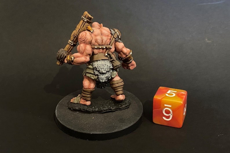 Male Ogre Fighter / Barbarian Handpainted D&D Miniature Pathfinder ...