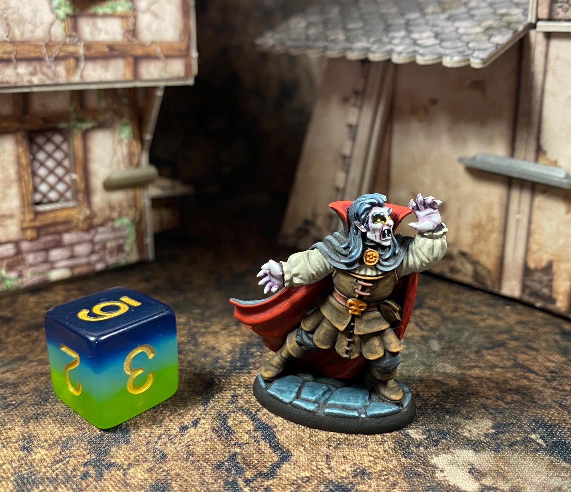 Male Vampire Count / Dracula / Strahd - Handpainted D&D Miniature ...
