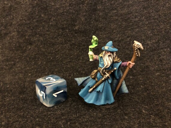 Old Human Wizard / Mage Handpainted D&D Miniature | Etsy