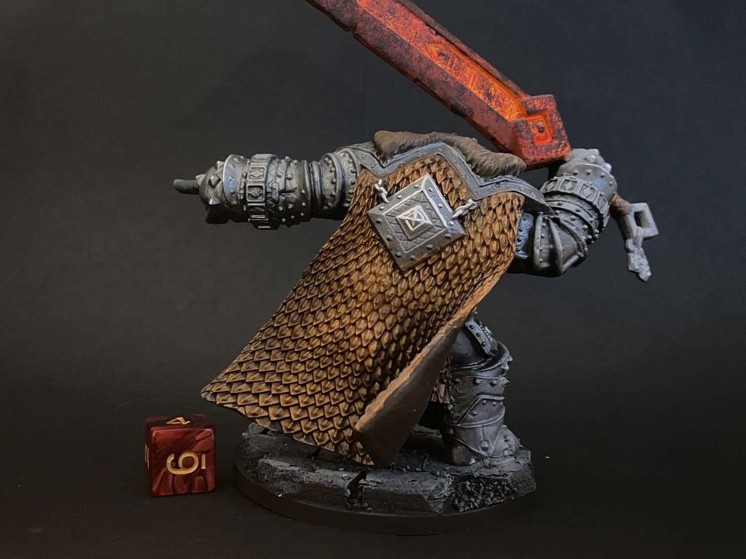 Male Fire Giant / Fire Giant Fighter / Warrior Handpainted D&D ...