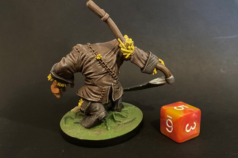 Handpainted Scarecrow Golem Miniature: Halloween RPG Pathfinder D&D - Etsy