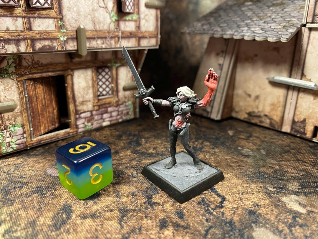 Female Demonic Fighter / Antipaladin / Nualia - Handpainted D&D ...