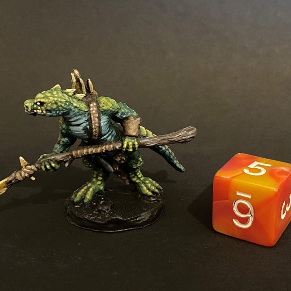 Lizardfolk Miniature Painted - Etsy