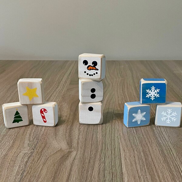 Christmas Blocks - Etsy