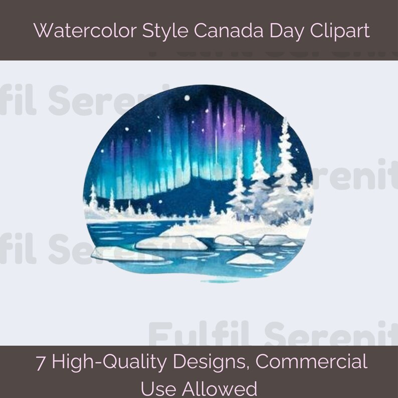 Canada Day Clipart Bundle Watercolor Canadian Art Pngs Cute Maple Syrup ...