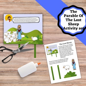 Printable Activity Set for the Parable of the Lost Sheep. Lost Sheep ...