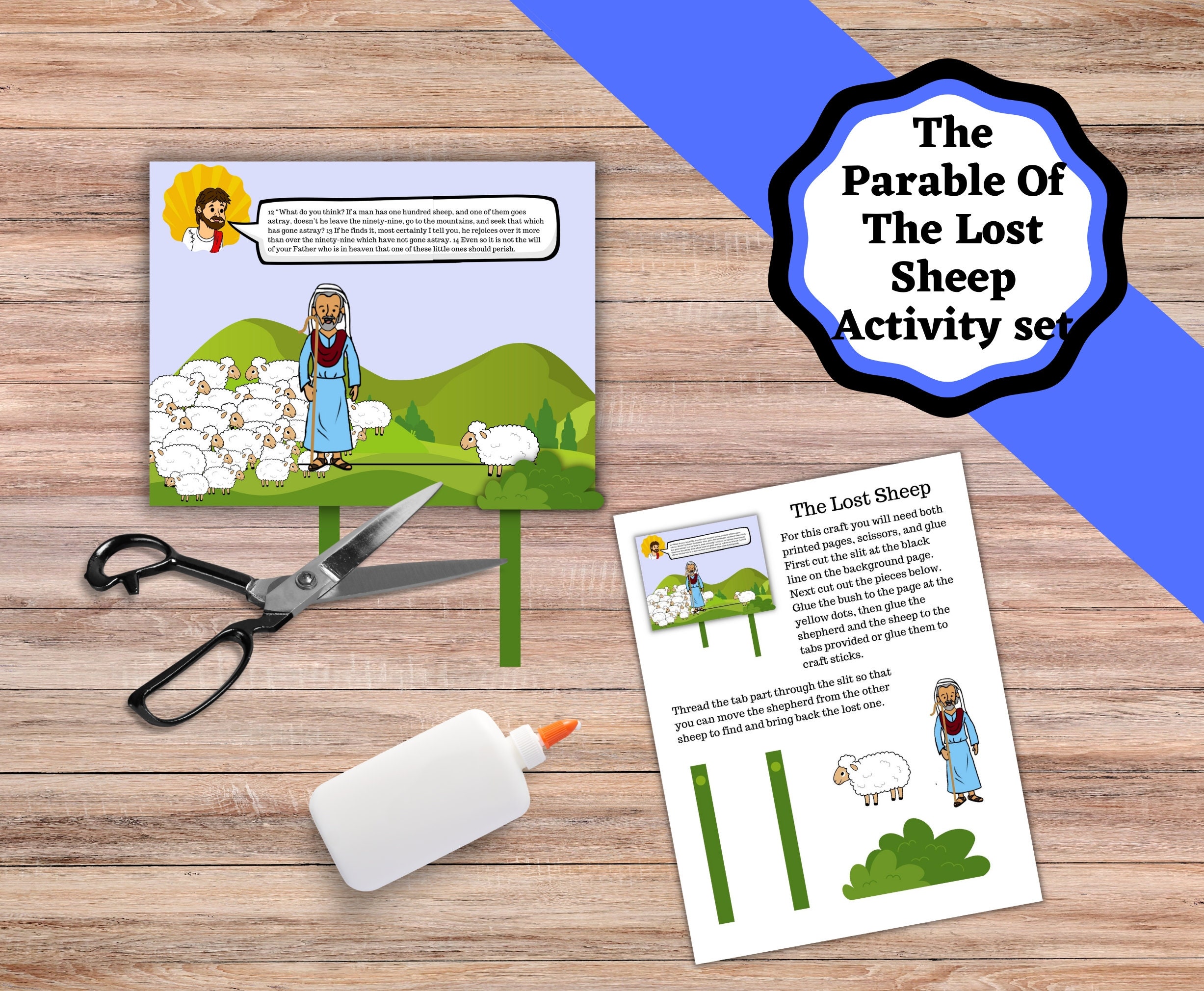 Printable Activity Set for the Parable of the Lost Sheep. Lost Sheep ...
