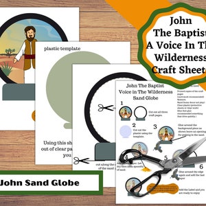 John the Baptist, Printable Craft Pages. Snow/sand Globe for a Voice in ...