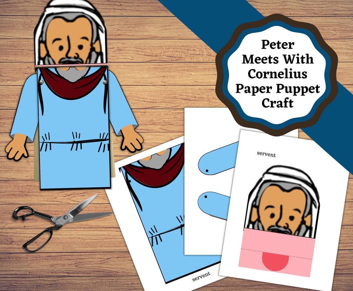 Printable Paper Puppets for the Bible Story of Peter Going to Meet ...