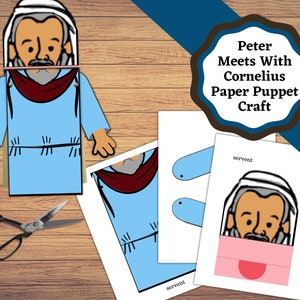 Printable Paper Puppets for the Bible Story of Peter Going to Meet ...