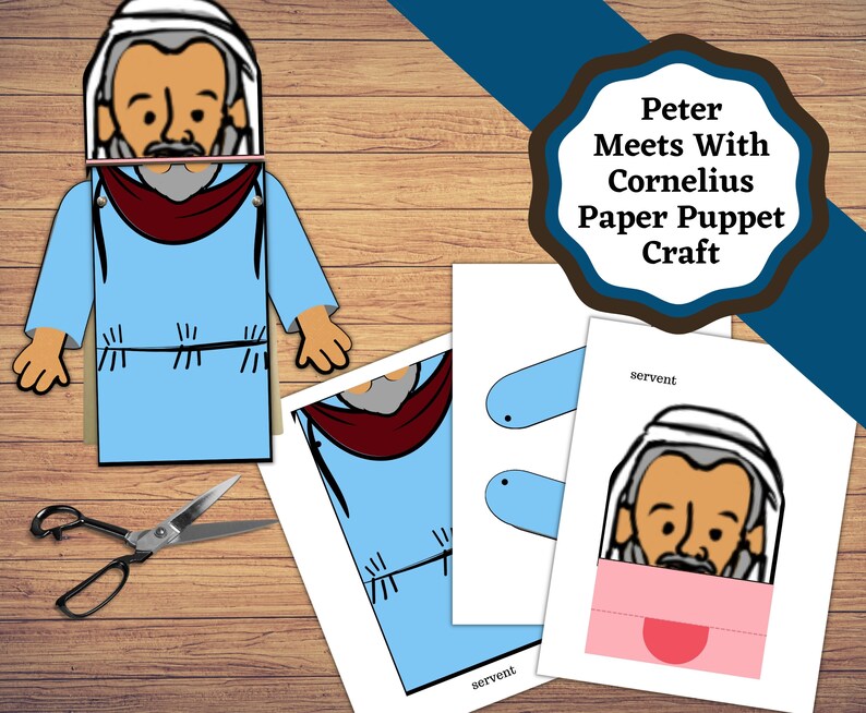 Printable Paper Puppets for the Bible Story of Peter Going to Meet ...