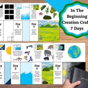 Printable Creation Crafts for Each Day. Seven Day Crafts for Teaching ...