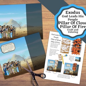 Printable Exodus From Egypt, God Leads His People, Pillar of Cloud ...