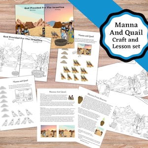 Moses Manna and Quail Craft - Etsy