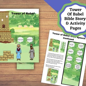 Printable Tower of Babel Crafts, Story, and Coloring Pages. Tower of ...