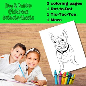 Dog and Puppy Themed Activity Sheets for Kids or Anyone Who Loves Dogs ...