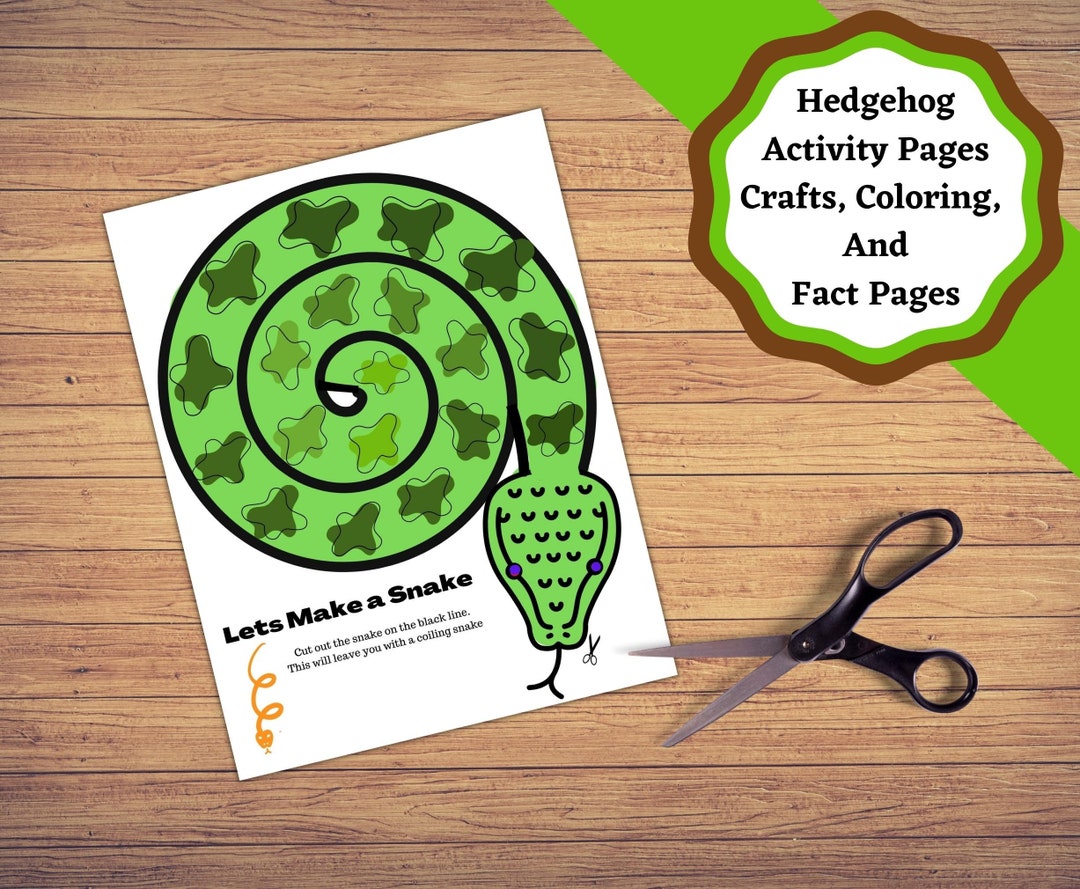 Snake Activity Sheets, Printable Snake Crafts, Snake Coloring Pages ...