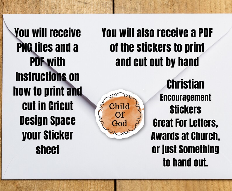 Print and Cut, Christian Encouragement Sticker Sheet, Cut Stickers Out ...